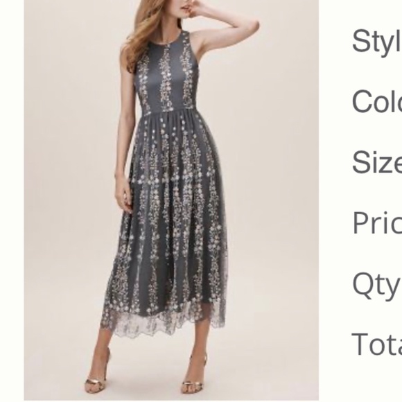 BHLDN | Dresses | Bhldn Floral Dress | Poshmark